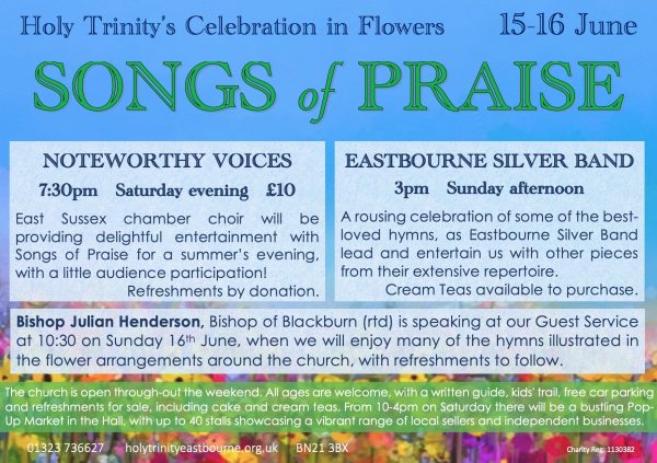 Eastbourne town centre church to celebrate Songs of Praise with flowers ...